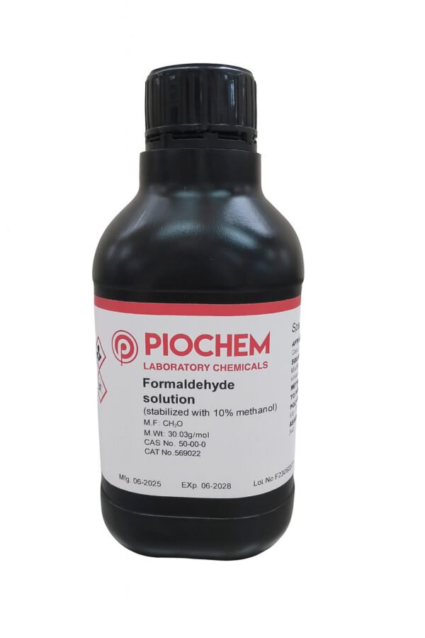 FORMALIN 34-38% STABILIZED WITH 10 % METHANOL – Piochem