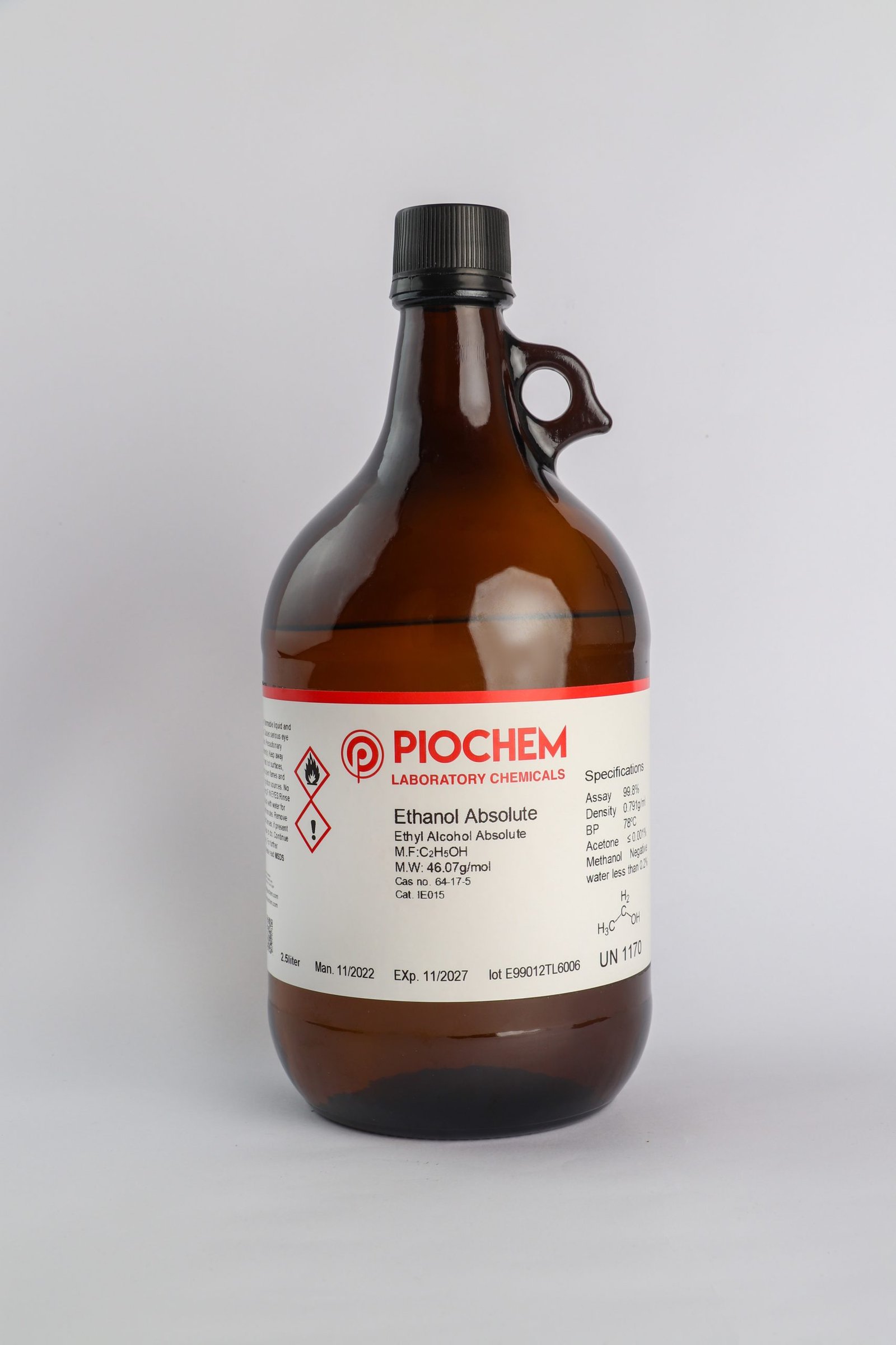 ETHYL ALCOHOL(ETHANOL ABSOLUTE 99.8%) – piochem